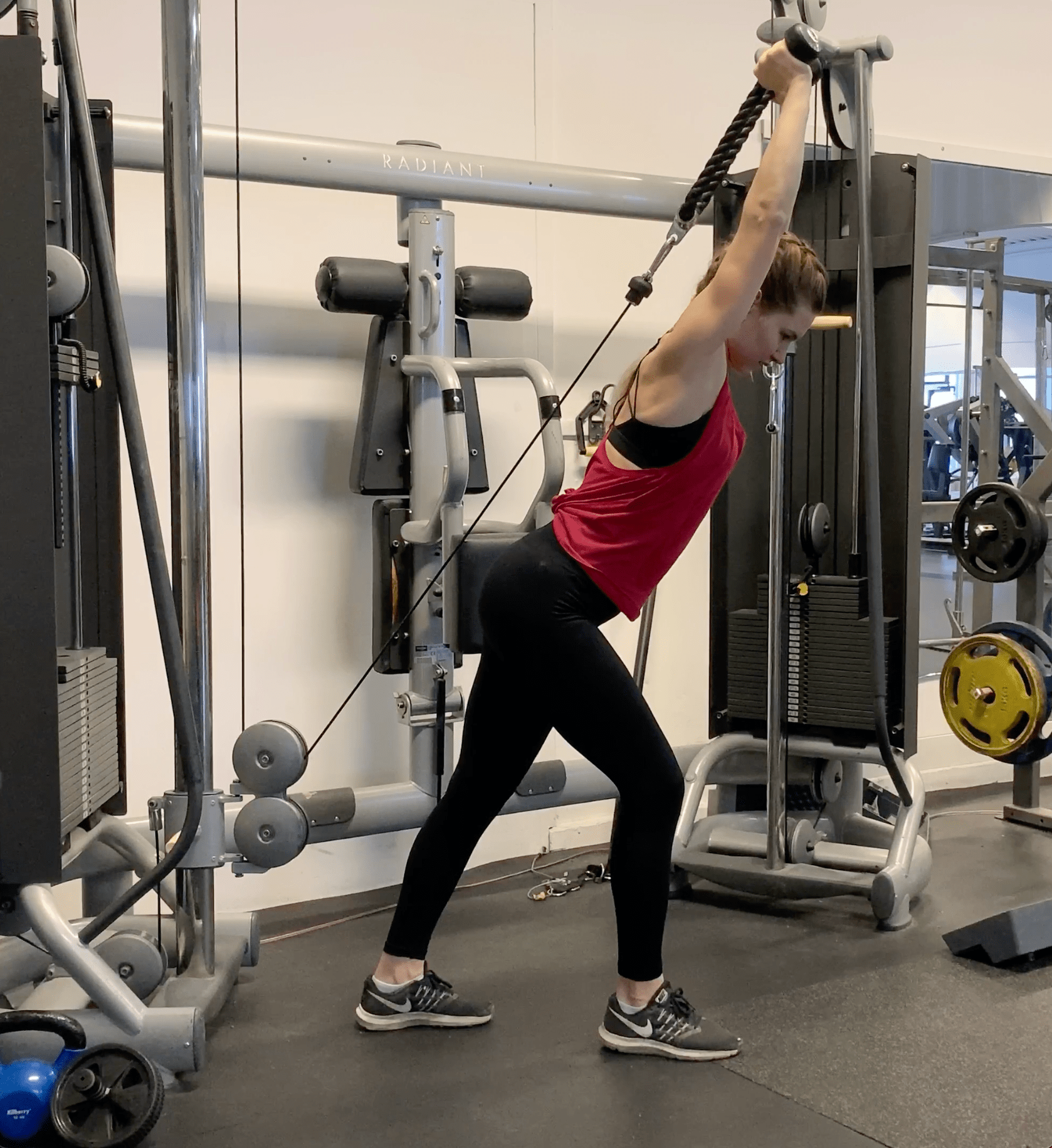 How To Do Overhead Cable Triceps Extension Lower Position Muscles